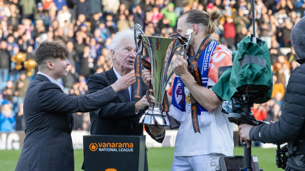 Your chance to have a photo with the National League trophy ...